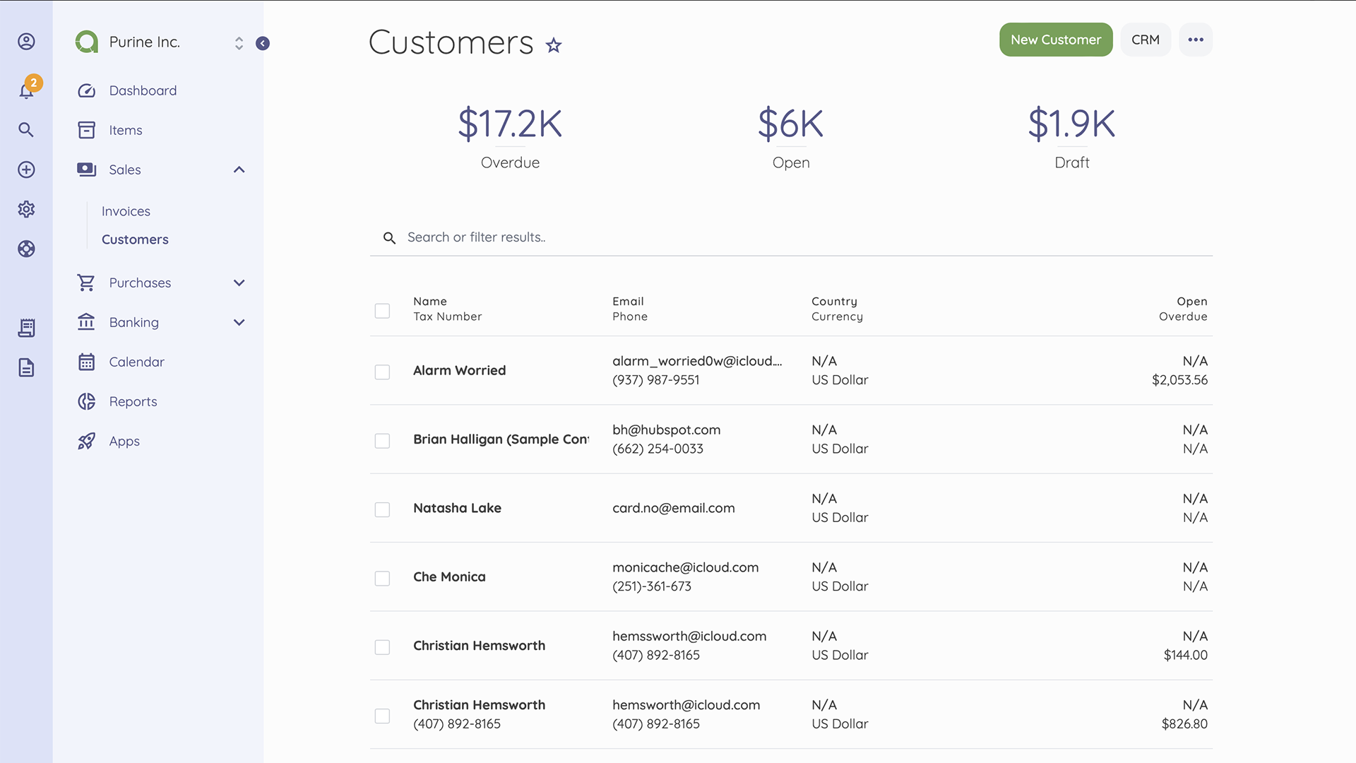 Managing a Customer - Help Center - Akaunting