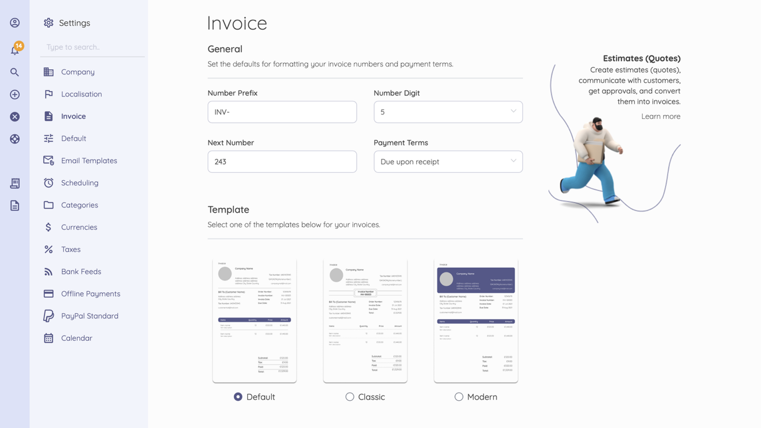 Invoice - Help Center - Akaunting