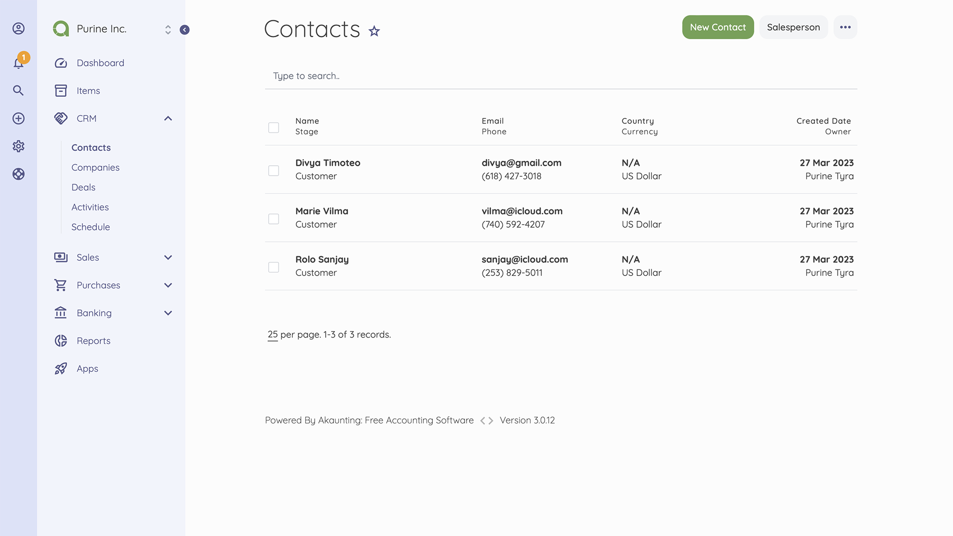 Adding a New Contact - Help Center - Akaunting