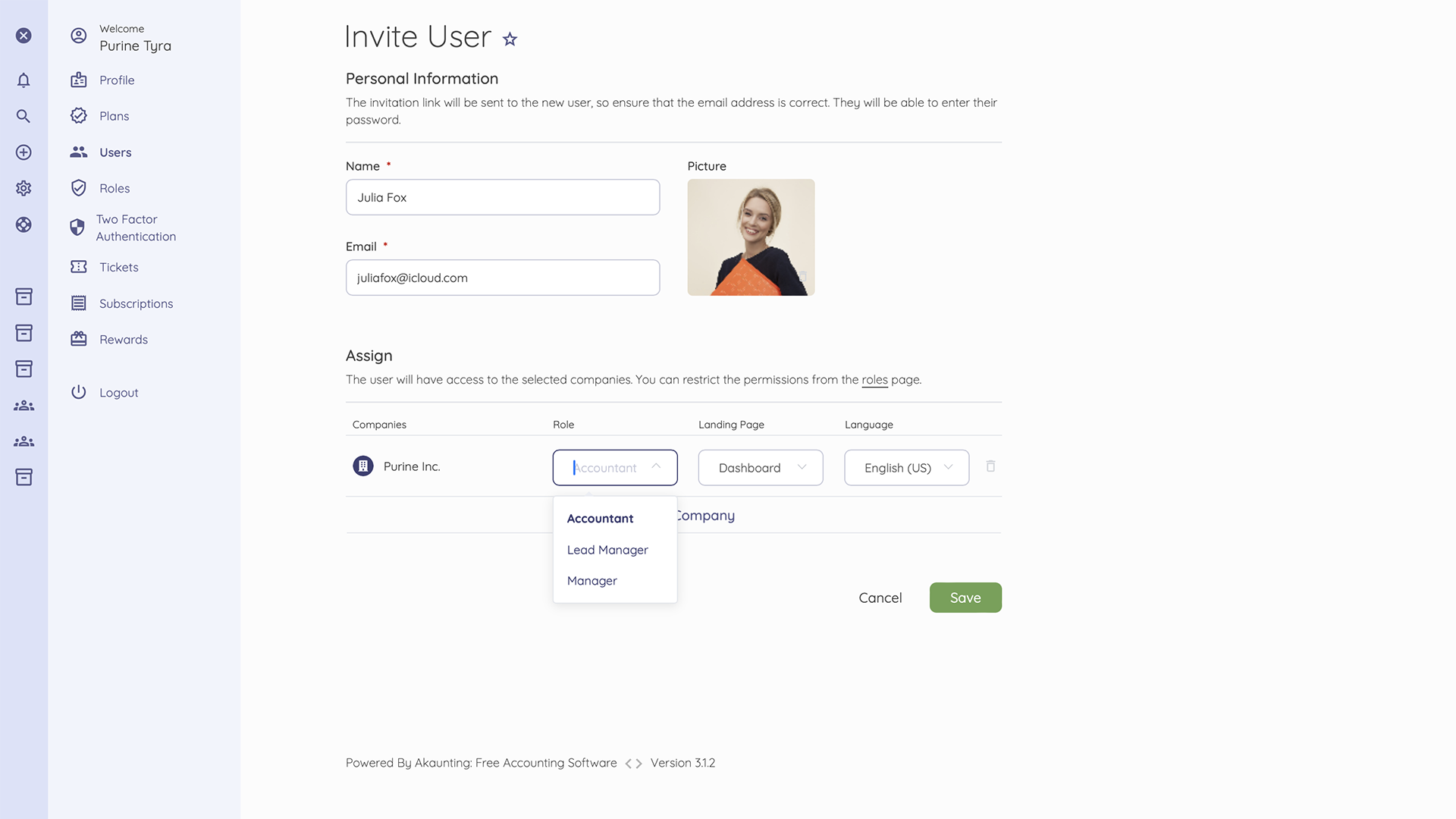 Roles and Permission Levels - Help Center - Akaunting